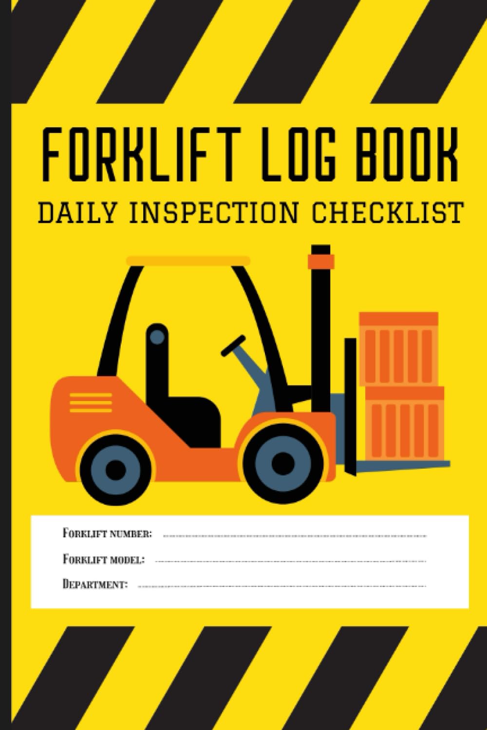 Forklift Log Book with Daily Inspection Checklist: Maintenance and ...