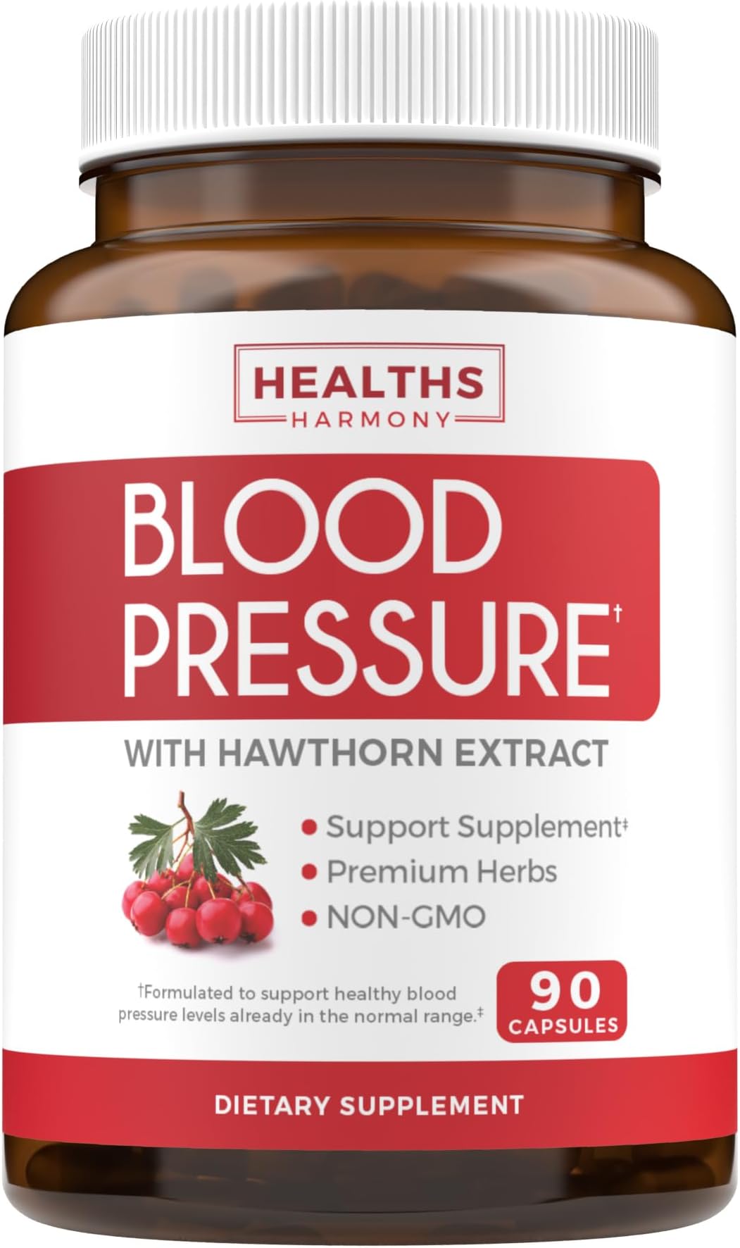 Amazon.com: Blood Pressure Support Supplement (NON-GMO) Premium Natural ...