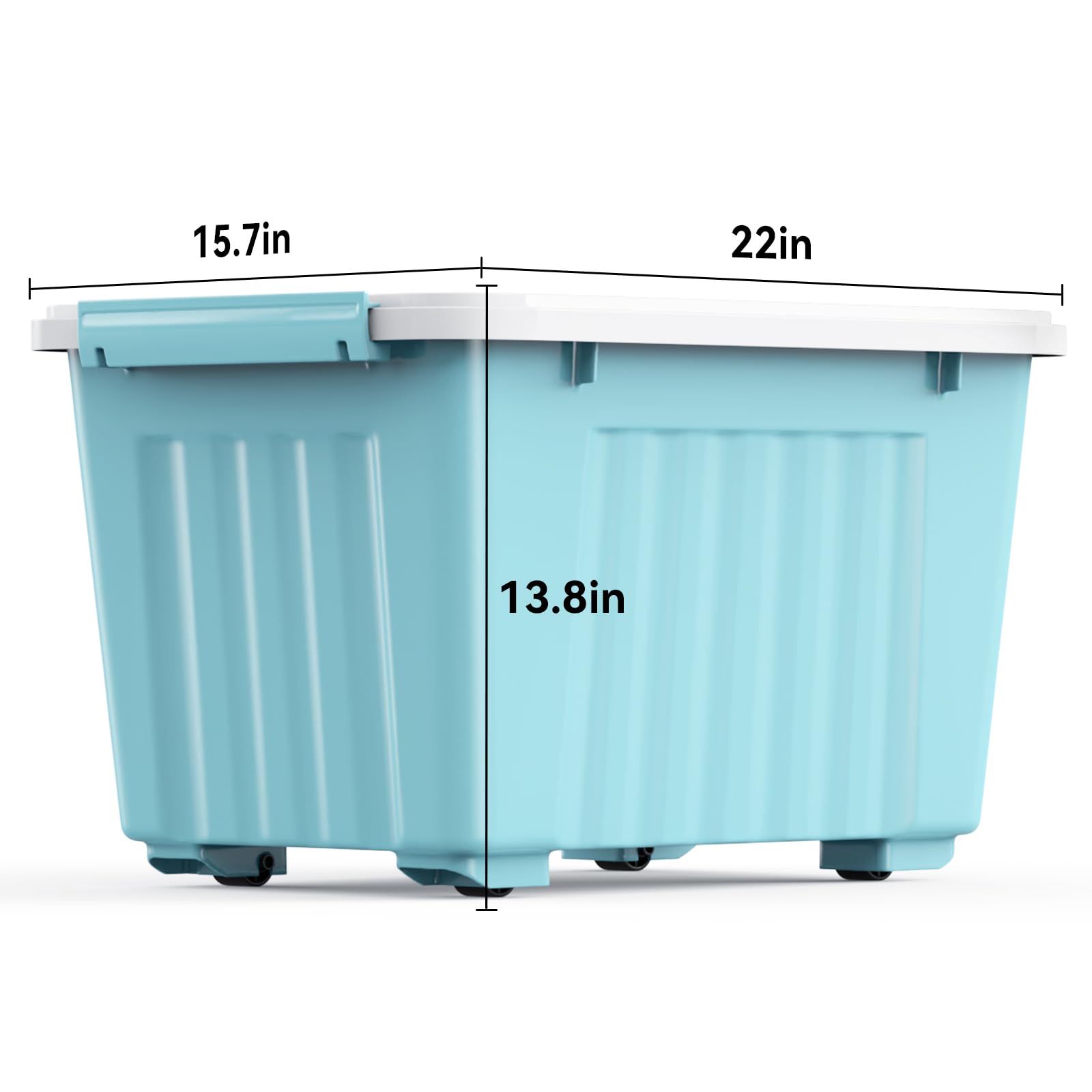Snapklik.com : Nazhura 72 Quart Plastic Storage Bin, Stackable And ...