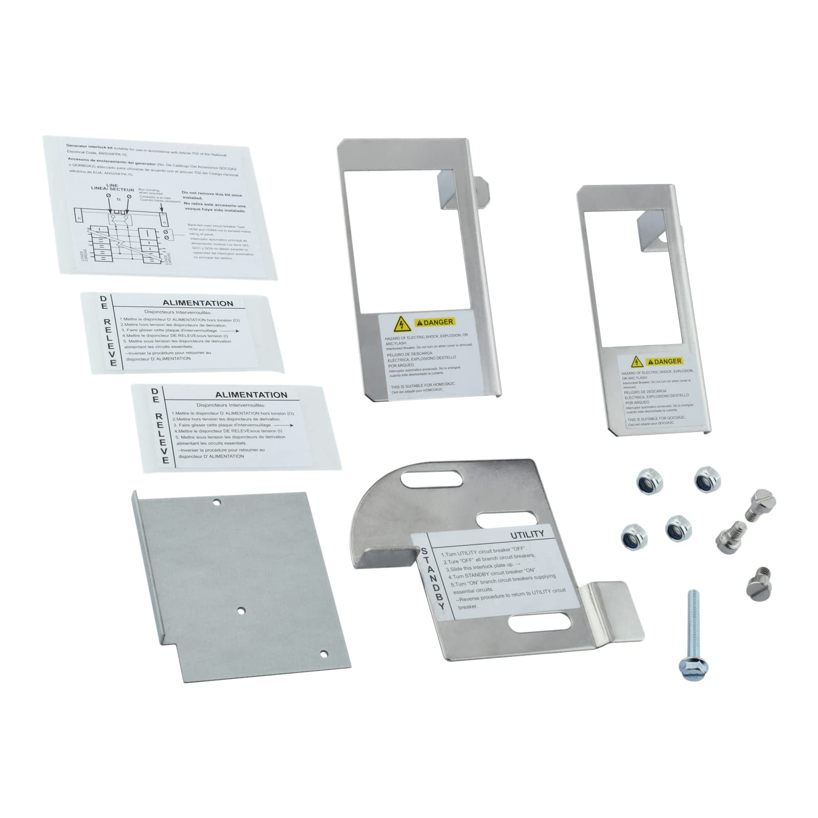 Generator Interlock Kit, Outdoor and Indoor Main Circuit Breaker Kit ...