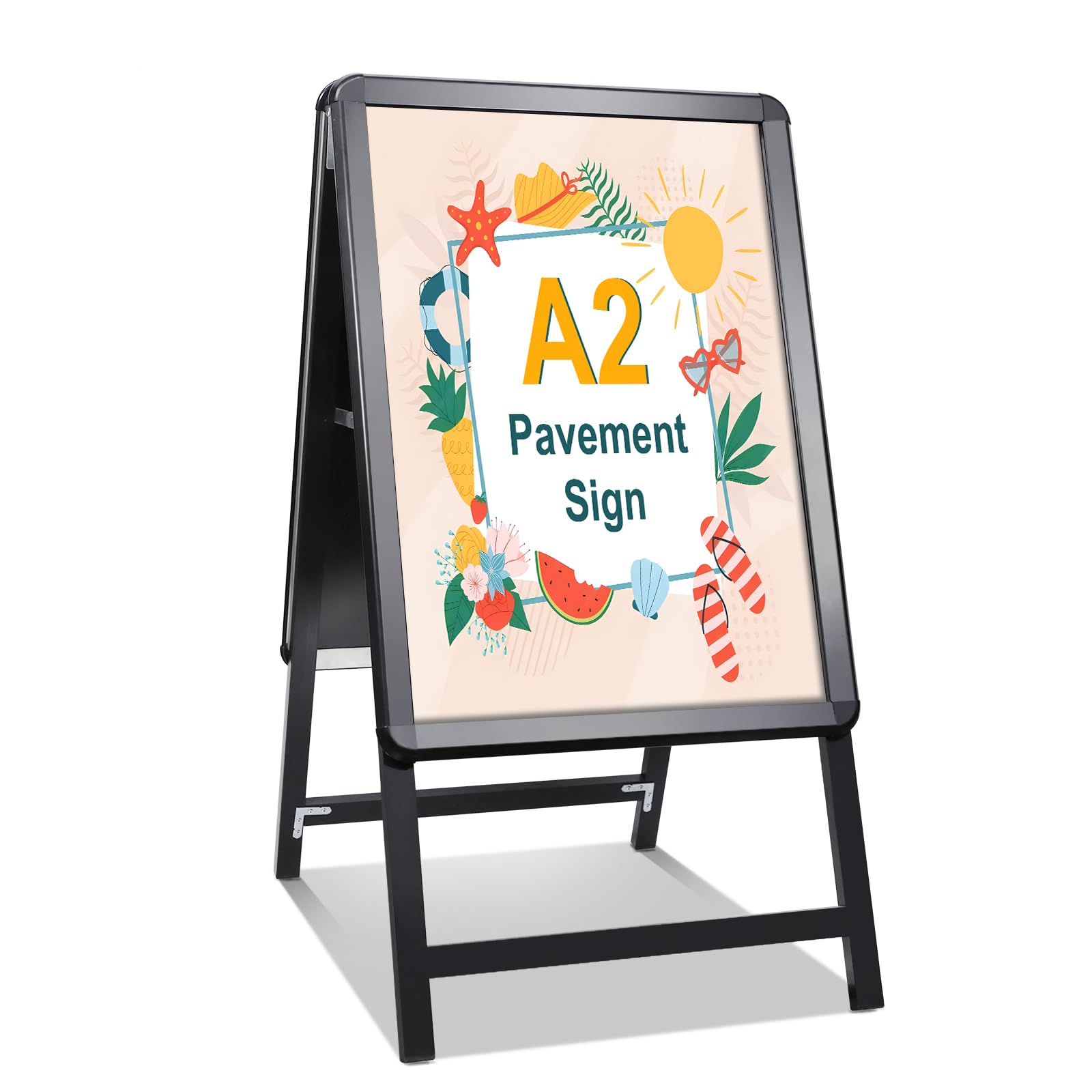 STANDNEE Pavement Sign Frame Sign Board Double Sided Display A-Board ...