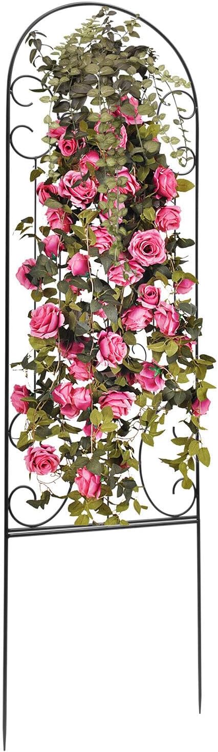 Amazon.com : 2pcs Metal Garden Trellis for Climbing Plant Vegetables ...