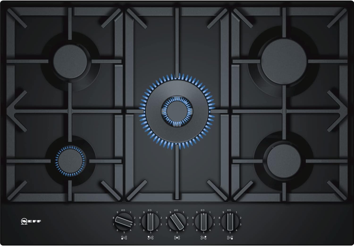 Neff T26CS49S0 N 70, Gas hob, 60 cm, Tempered glass, Black : Amazon.co ...