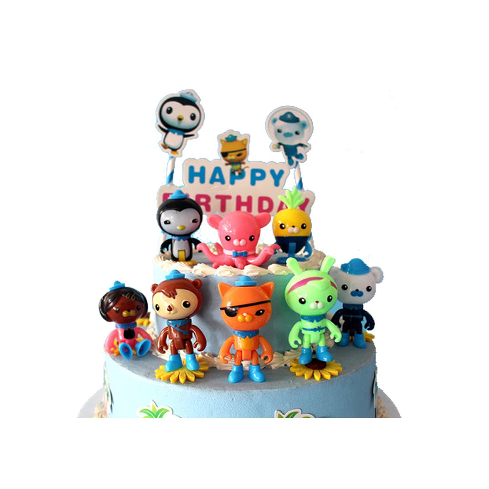Buy 8PCS Octonauts Cake Topper Decorations Children Mini Toys Peso ...