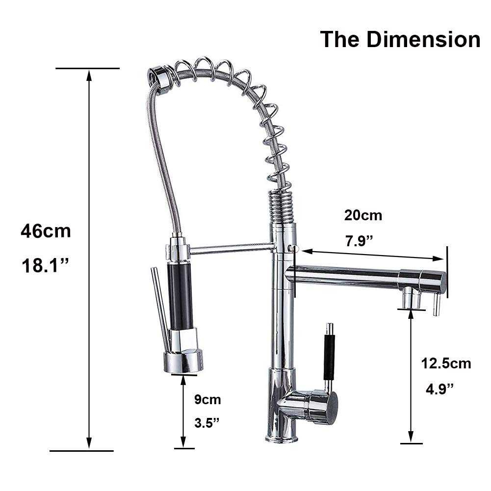 Buy Suguword Kitchen Sink Mixer Taps Pull Down Spray Spout Brass buy-suguword-kitchen-sink-mixer-taps-pull-down-spray-spout-brass