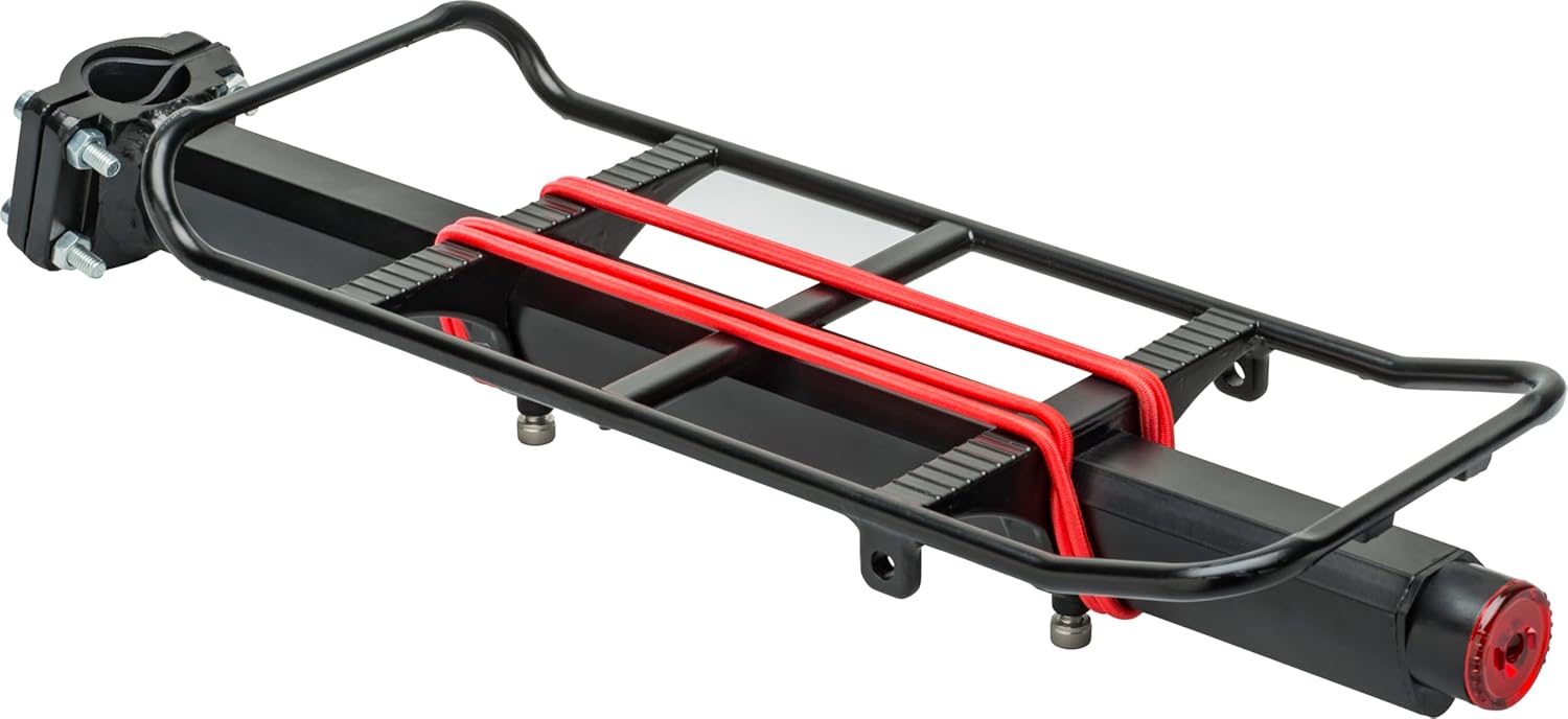 Amazon.com : Blackburn 45 Lbs. Capacity Lighted Rear Bicycle Rack ...