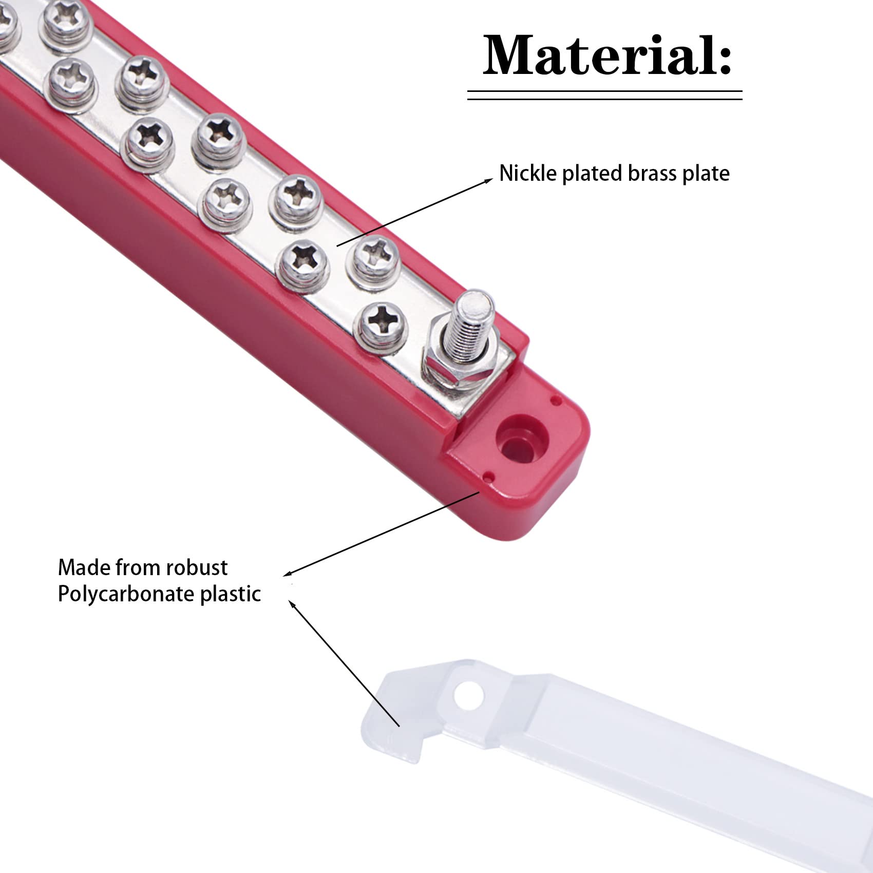 LIDU1 Waterproof Ground Power Distribution Terminal Block Battery Bus
