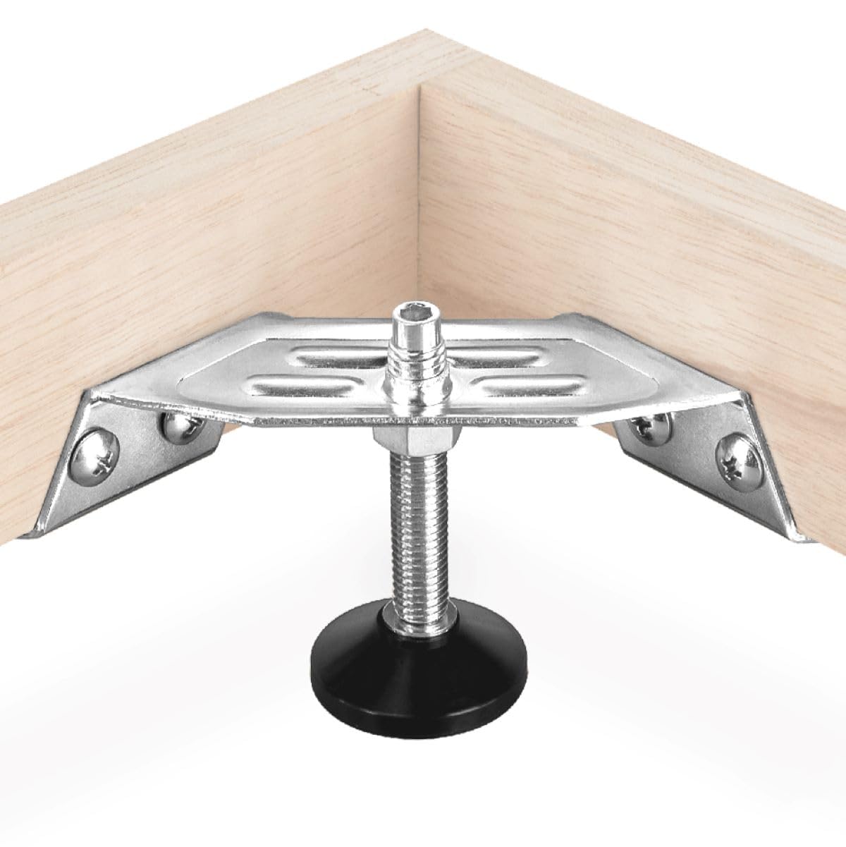 POWERTEC 71157 Bracket 4 Pack | Heavy Duty Corner Levelers with Nylon ...