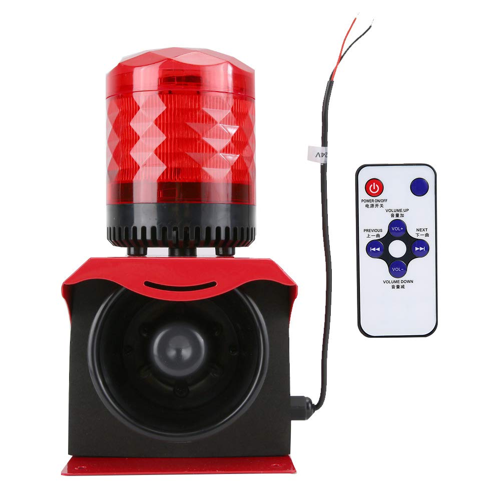 Siren Alarm 120dB Alarm System 12V 15W LED Alarm - 120dB High Decibel ...