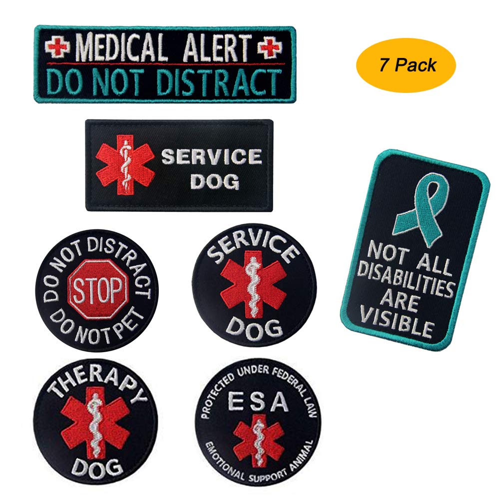 Buy Ultrafun Removable Service Dog Patches Do Not Pet Medical Alert ESA ...