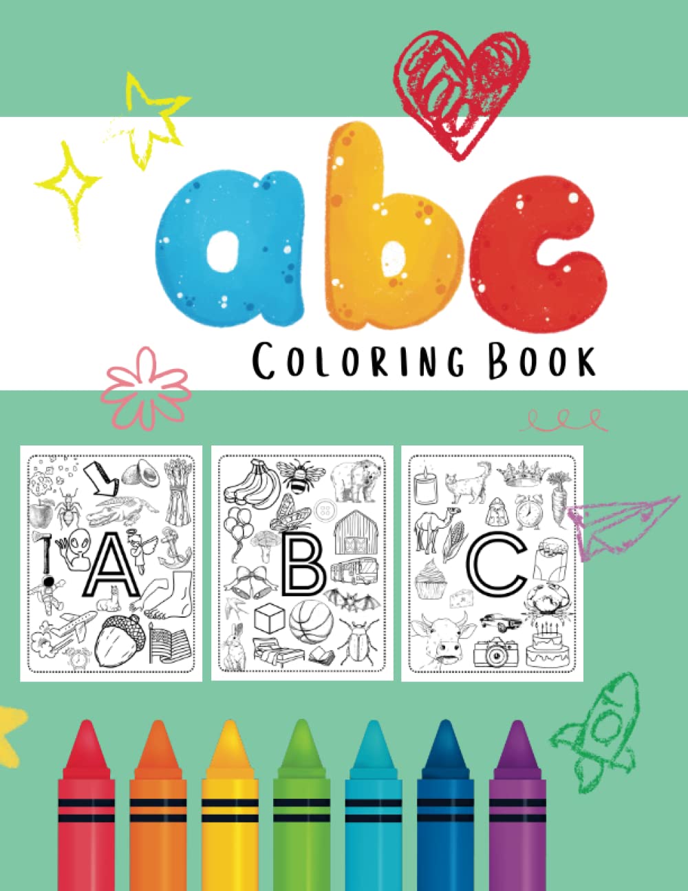 Amazon | A-Z Coloring Pages for Toddlers & Preschoolers Characters ...