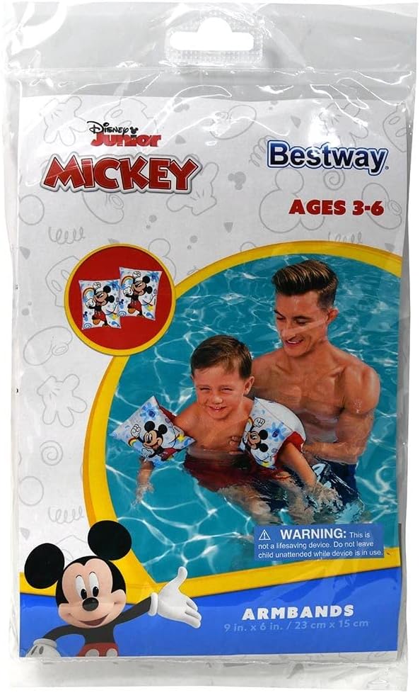 Amazon.com: Disney Mickey and Friends Swim Tube, Arm Floats and Beach ...