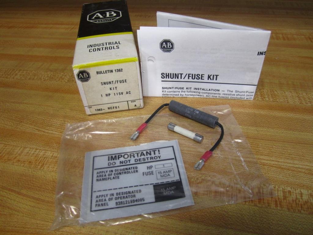 Allen Bradley 1362-HCF61 Shunt/Fuse Kit 1362-HCF61: Amazon.com: Tools ...