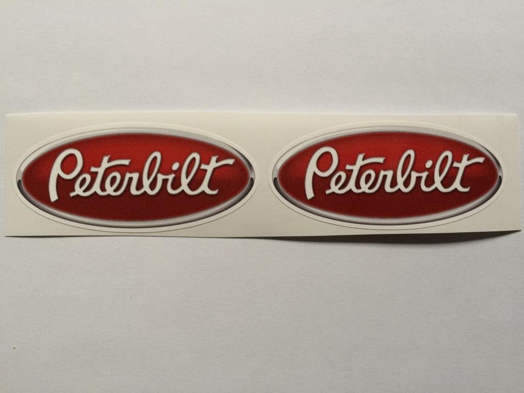 Amazon.com - (Set of 3) Peterbilt Badge Printed Decal Sticker - Sticker ...