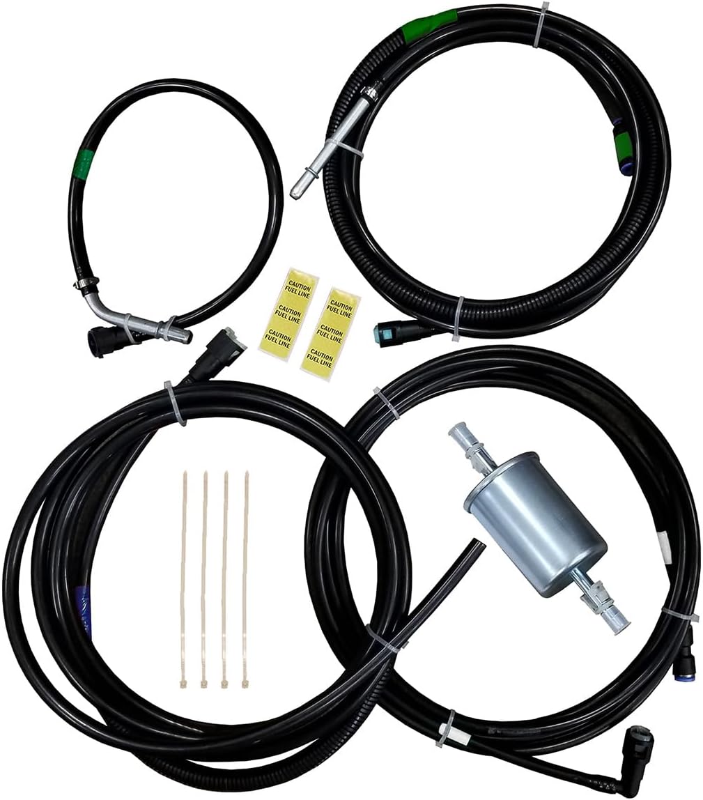 Amazon.com: MUCO Stainless Fuel Lline kit 819-840 Flexible Braided ...