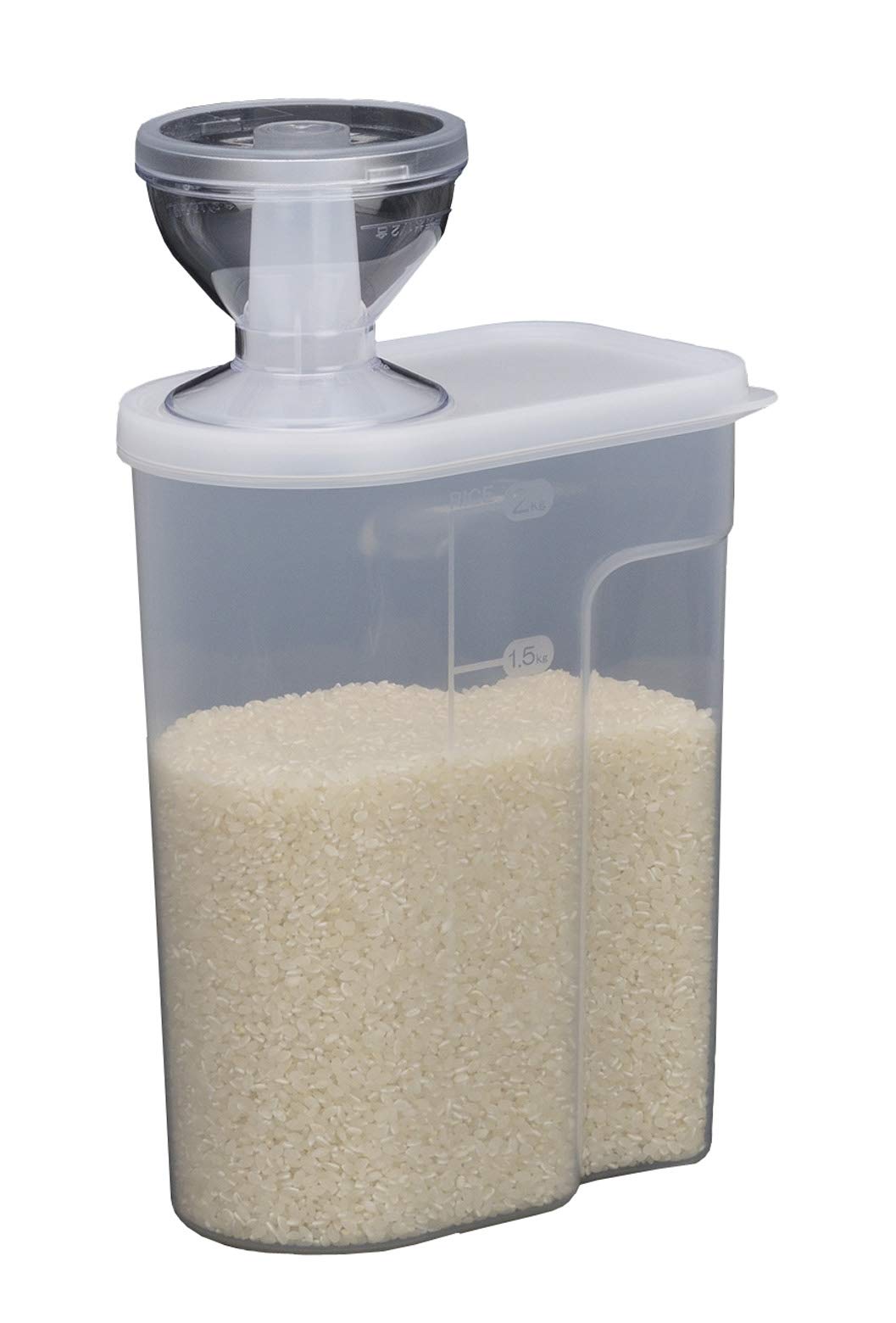 Inomata Chemical 1247 Refrigerator Rice Bottle, 4.4 lbs (2 kg), Made in ...