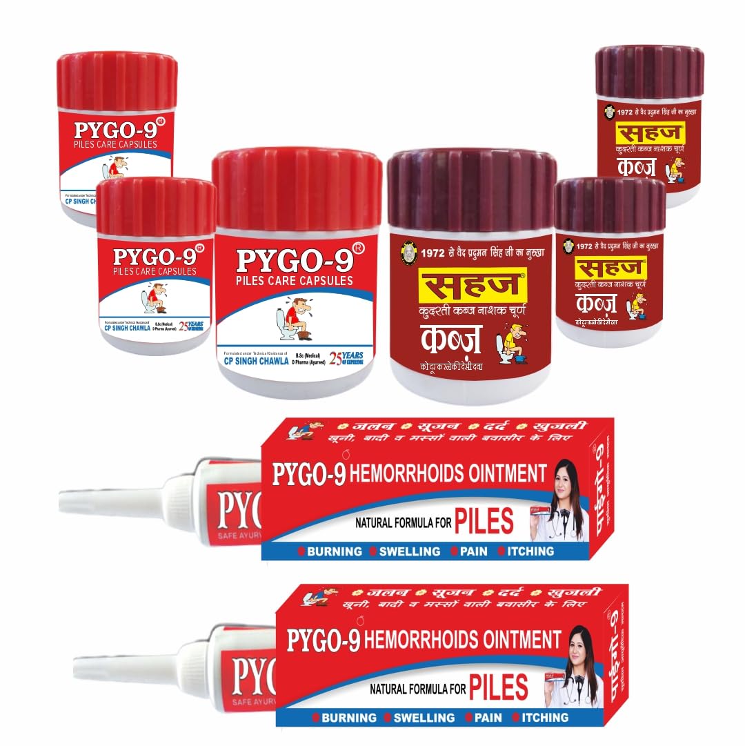 Buy Dr. Asma Herbals PYGO-9 Ayurvedic Piles Medicine | Shrinks Piles Mass, Clears the Bowels ...