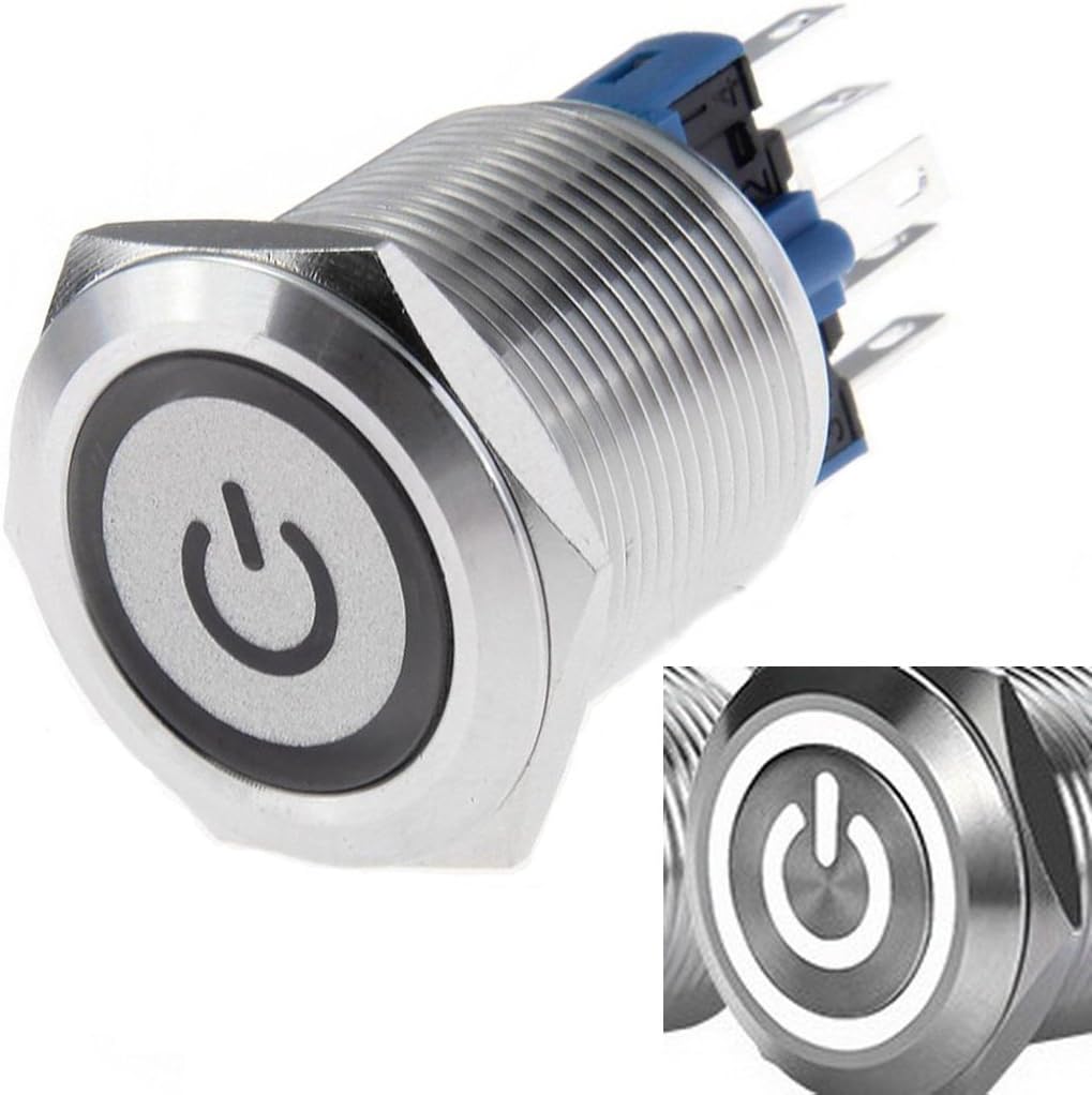 Amazon.com: WerFamily 22mm Momentary Push Button Switch 1NO 1NC SPDT ON ...