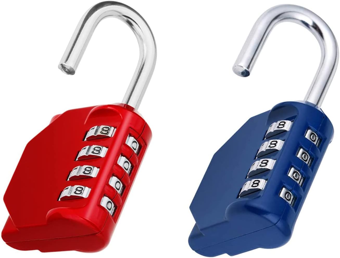ZHEGE Combination Lock, （Two Locks） 4 Digit Outdoor Combination Padlock ...