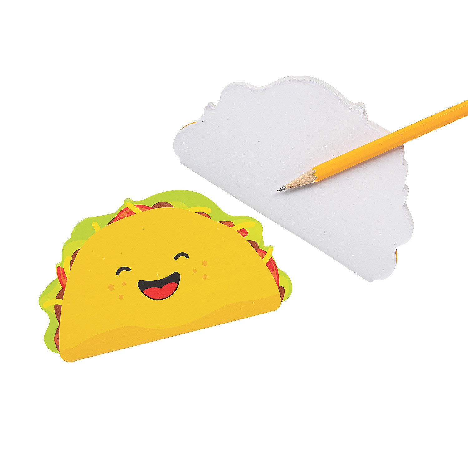 Amazon.com: Happy Taco Shaped Notepads - Set of 24 - School, Taco and ...