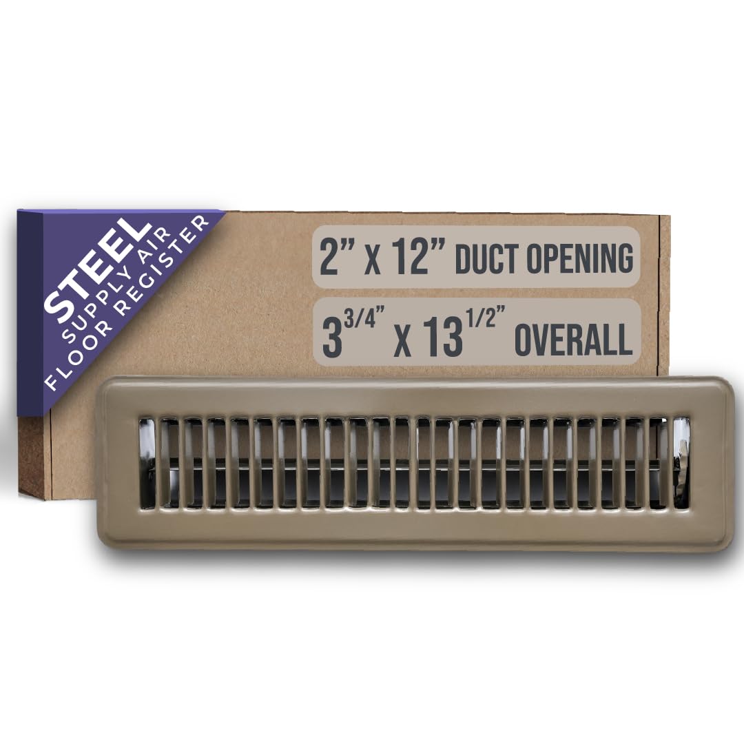 Snapklik.com : Fits 2x12 And 12x2 Duct Opening Floor Register