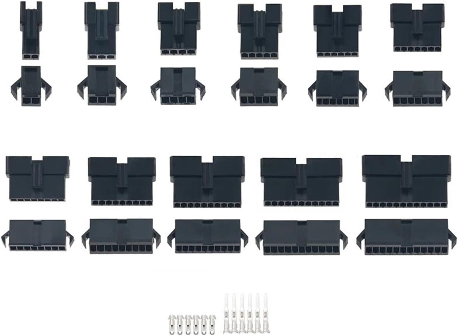 Amazon.com: Chunsu 5/10 Sets 2 3 4 5 6 7 8 9 10 11 12 Pin Pitch 2.54mm SM Male Female Wire ...