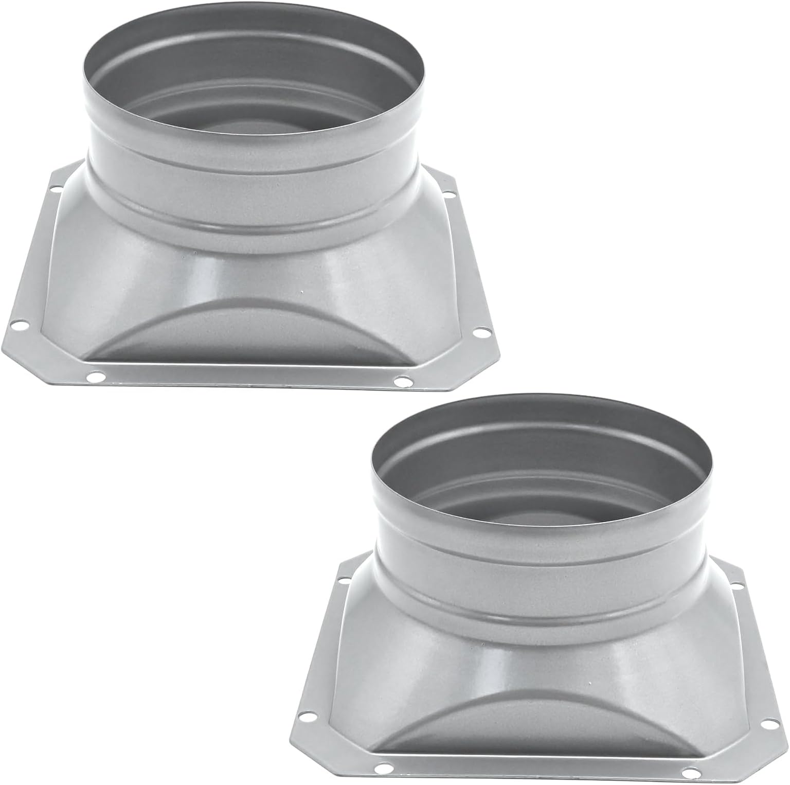 ZUDKSUY 3 Inch Duct Connector Flange, 2 Pack Straight Pipe Flange ...