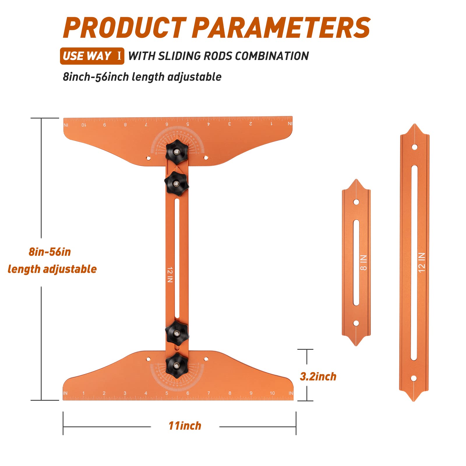 Snapklik.com : Neitra Stair Tread Template Tool Solid Metal Stairs Jig ...
