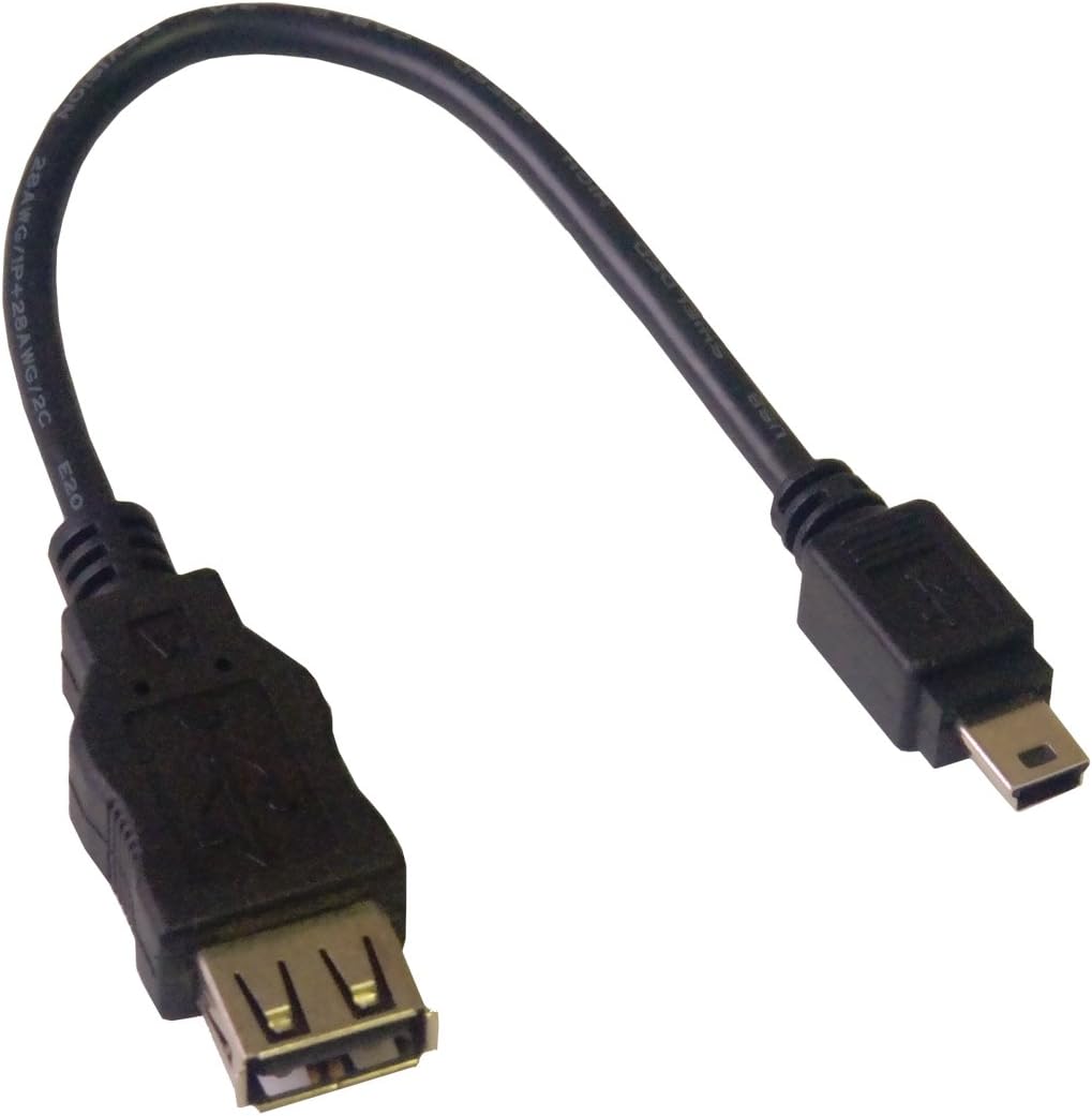 MCL 20cm Mini USB B 5 Pin Male To USB A Female Adapter Amazon co uk mcl-20cm-mini-usb-b-5-pin-male-to-usb-a-female-adapter-amazon-co-uk