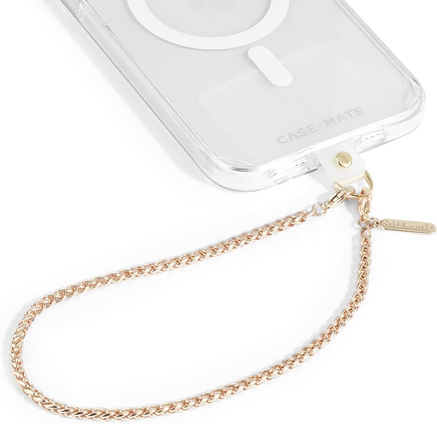 Amazon.com: Case-Mate Phone Charm with Gold Chain | Detachable Anti ...