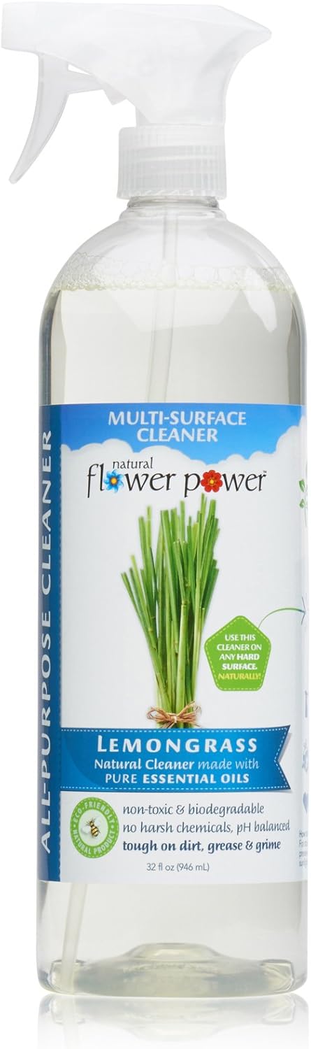 Amazon.com: Natural Flower Power All-Purpose Cleaner, Multi-Surface ...