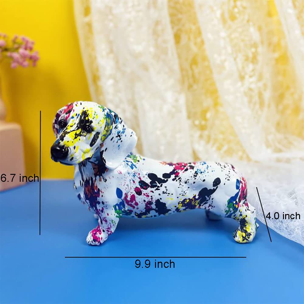 Snapklik.com : Graffiti Dachshund Dog Statue Sculpture Animal Art ...