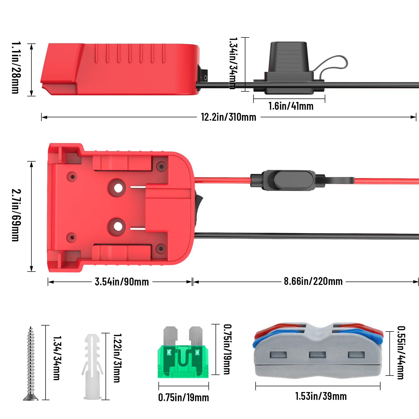 Snapklik.com : 2 Packs Power Wheel Adapter For Milwaukee M18 Battery ...