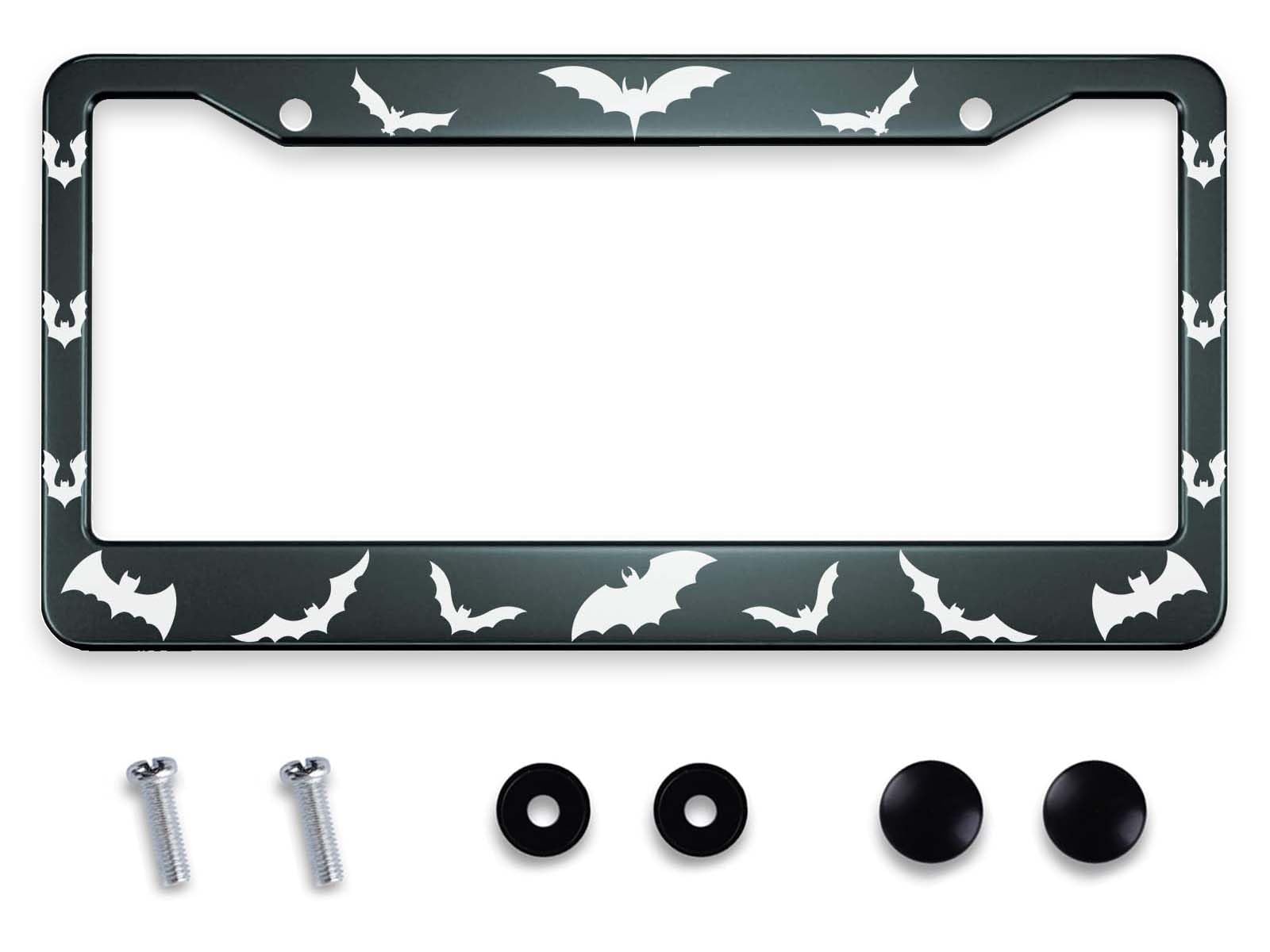 Amazon.com: Smooffly Personalized License Plate Frame Bats Animal ...