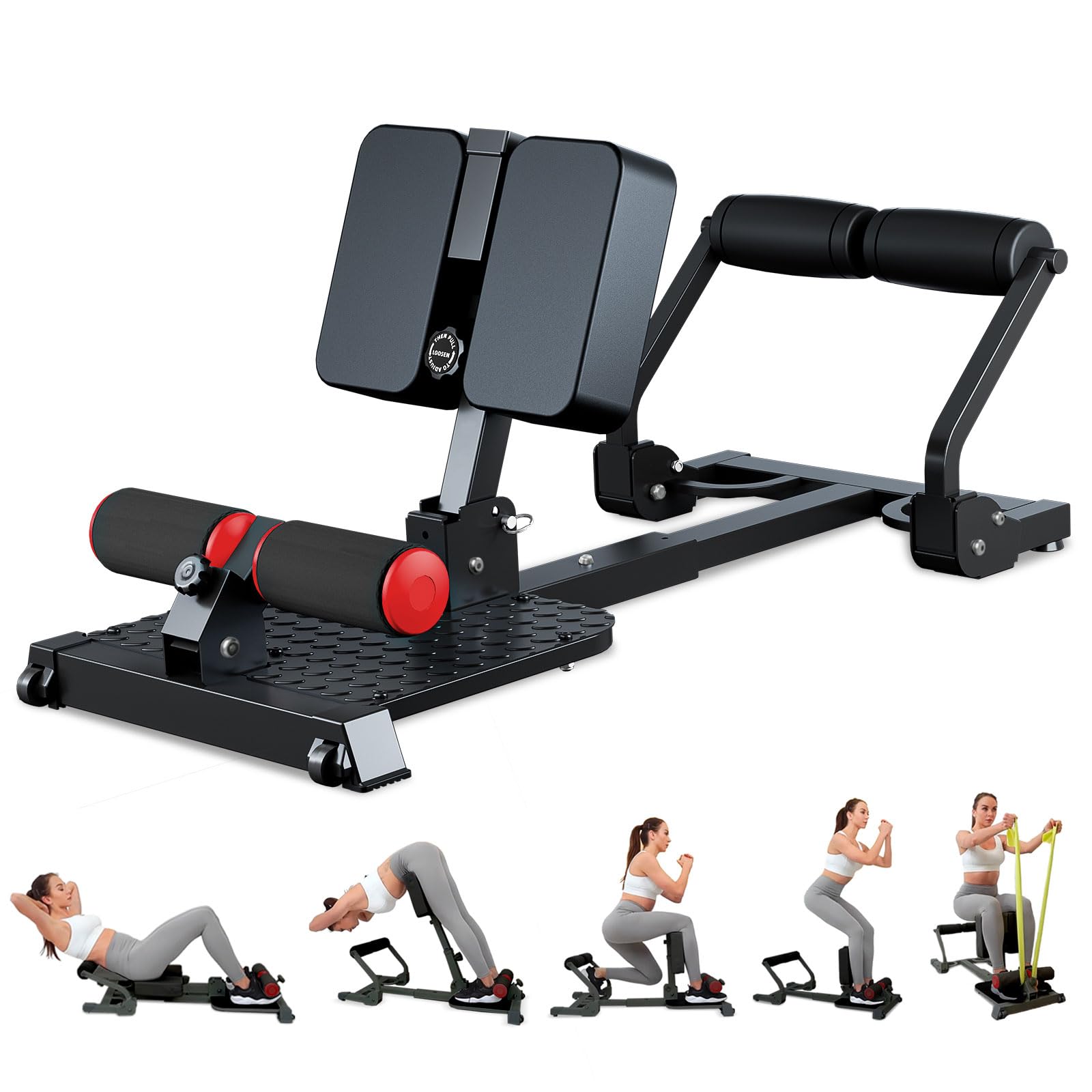 Buy Sissy Squat Machine, 9-in-1 Deep Squat Training Equipment Fitness ...