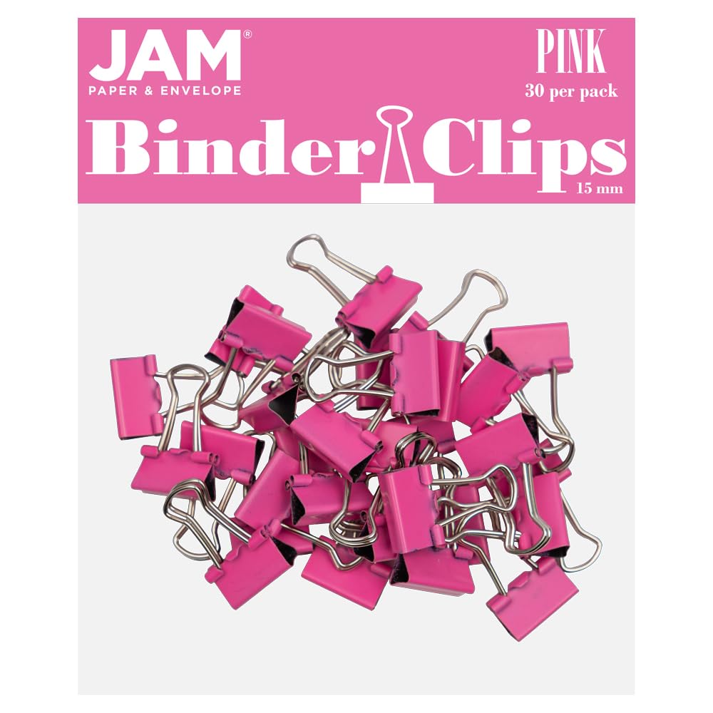 Snapklik.com : JAM PAPER Colorful Binder Clips - Extra Small - 3/5 Inch