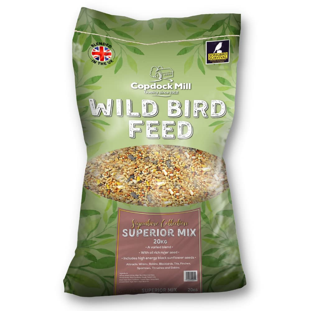 Buy Copdock Mill Wild Bird Seed Superior Mix 20kg - All Year-Round Bird ...