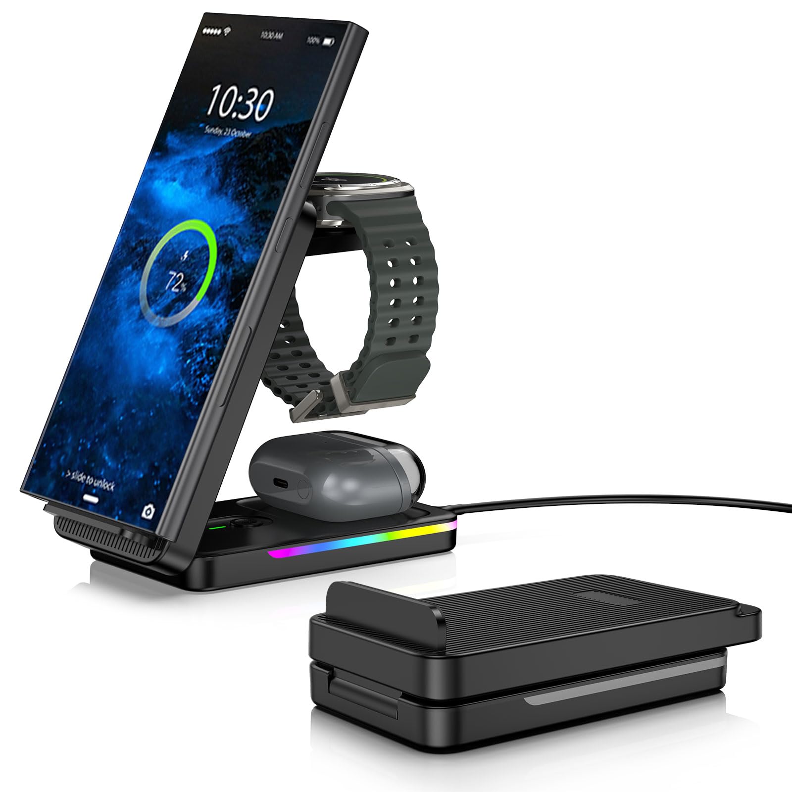 Amazon.com: Wireless Charger for Samsung Charging Station for Samsung ...