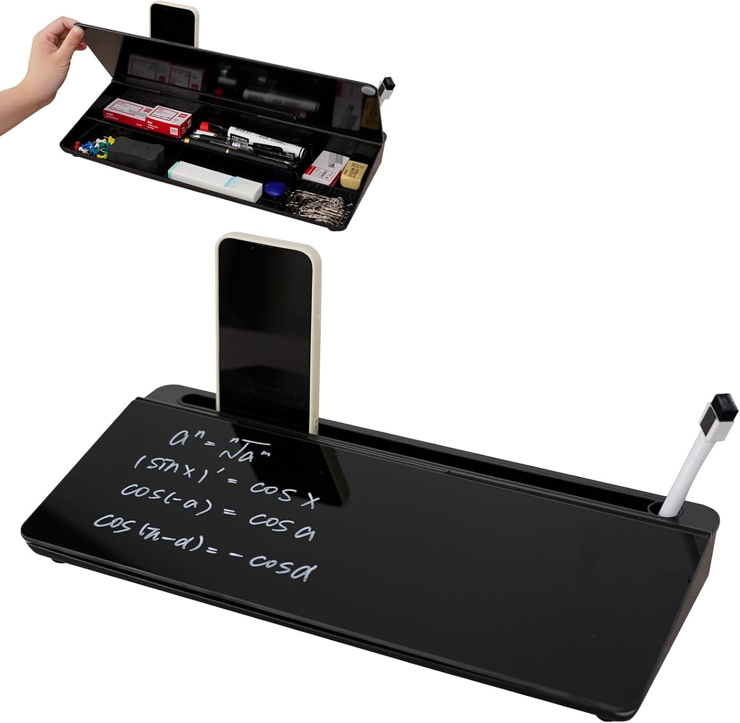 Amazon.com: Keemute Glass Desktop Whiteboard Desk Buddy Dry Erase White ...