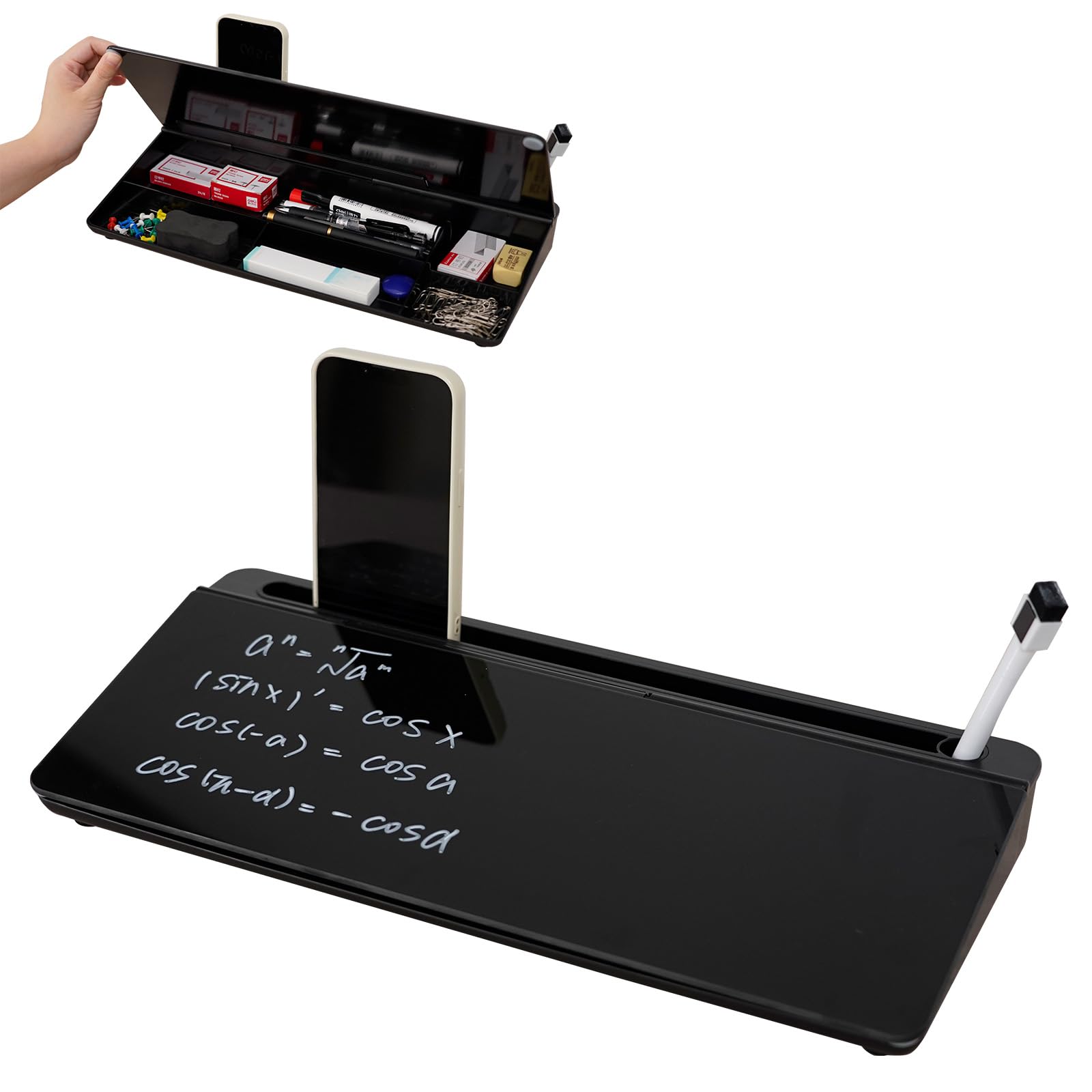 Amazon.com: Keemute Glass Desktop Whiteboard Desk Buddy Dry Erase White ...