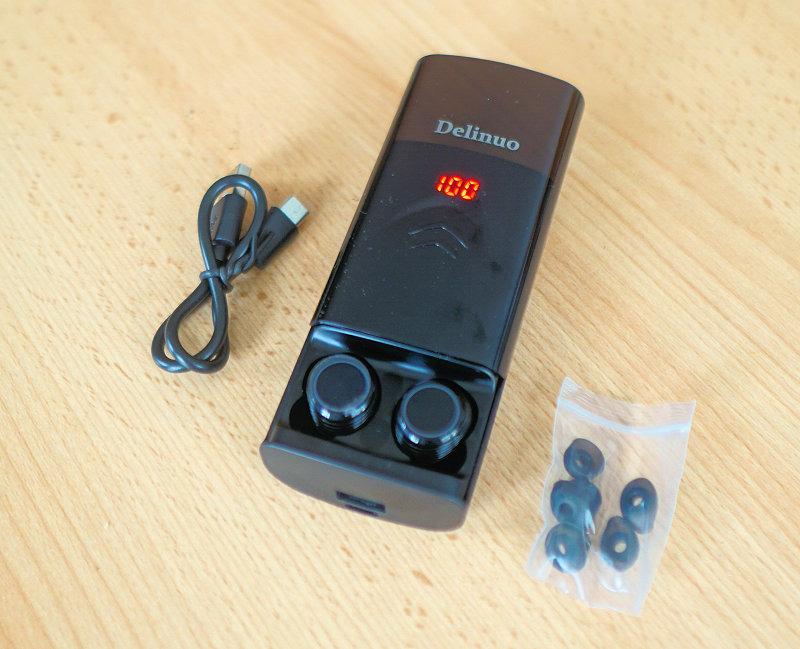 Delinuo Bluetooth Kopfhörer Kabellos mit 6000mAh Batterie / IPX6 ...