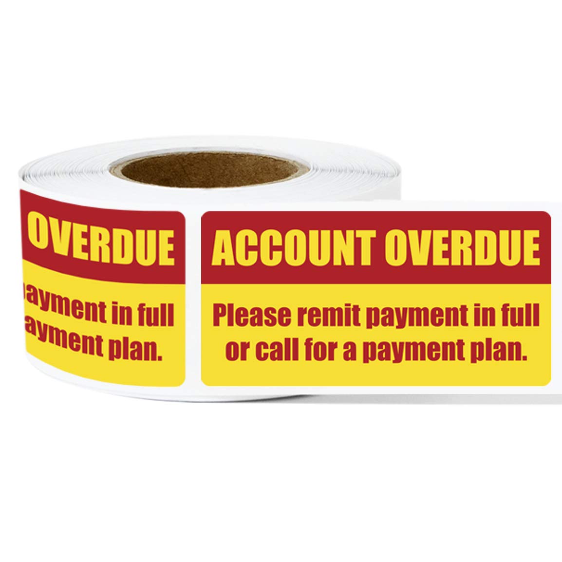 Amazon.com : 300 Account Overdue Sticker - 1 x 2 Inch Overdue Billing ...