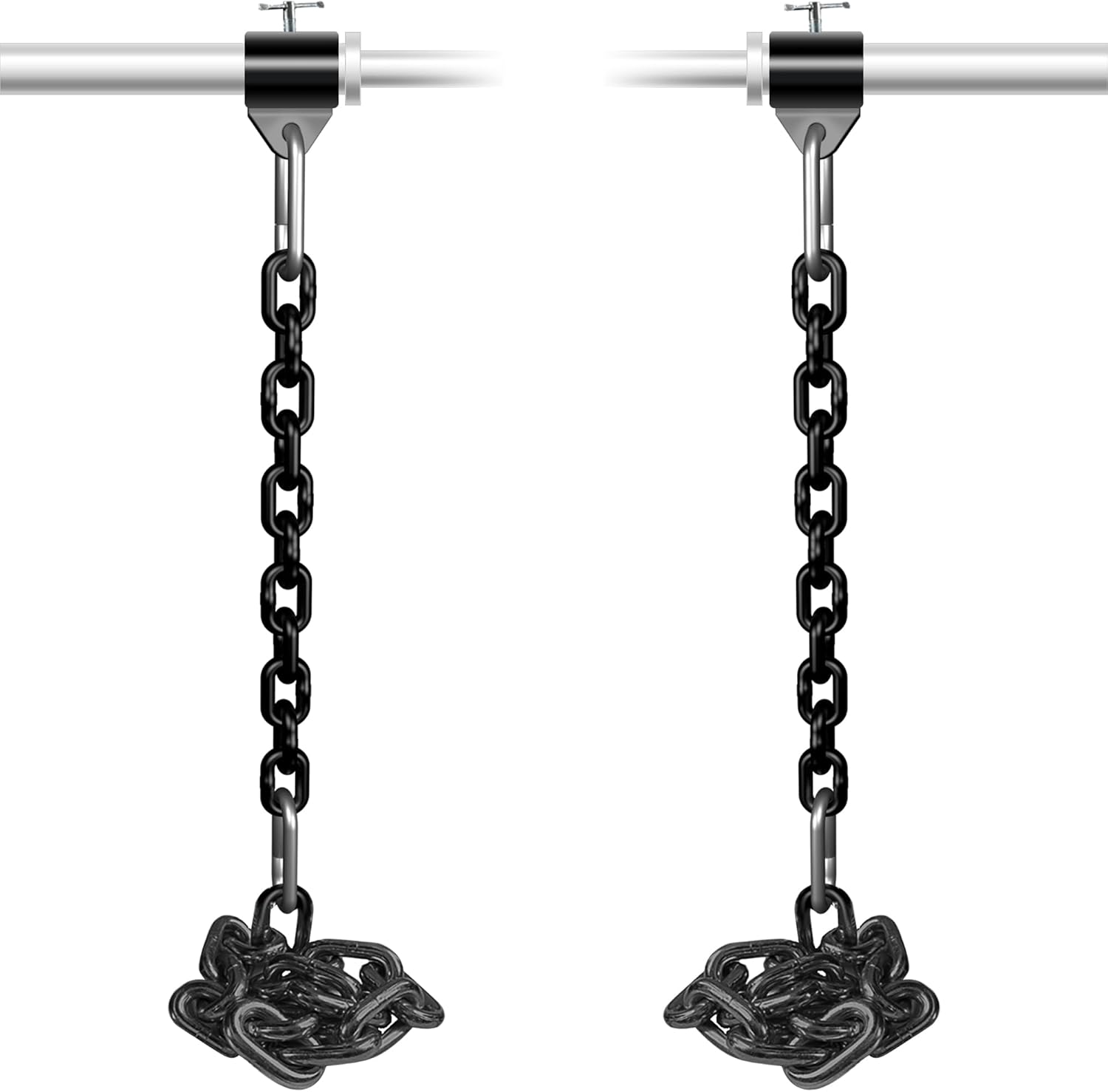 Weight Lifting Chains, 1 Pair Heavy Steel Chains Weight Lifting with ...
