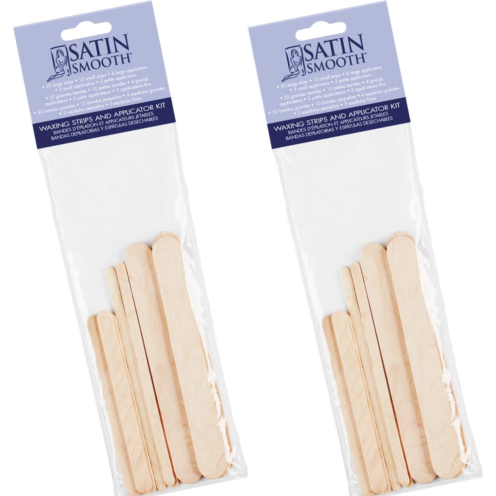 Amazon.com : Satin Smooth Non-Woven Cloth Waxing Strips & Applicators ...
