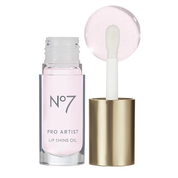 Amazon.com : No7 Pro Artist Lip Oil - Hydrating Lip Oil with a High-Shine Finish - Non-Sticky ...