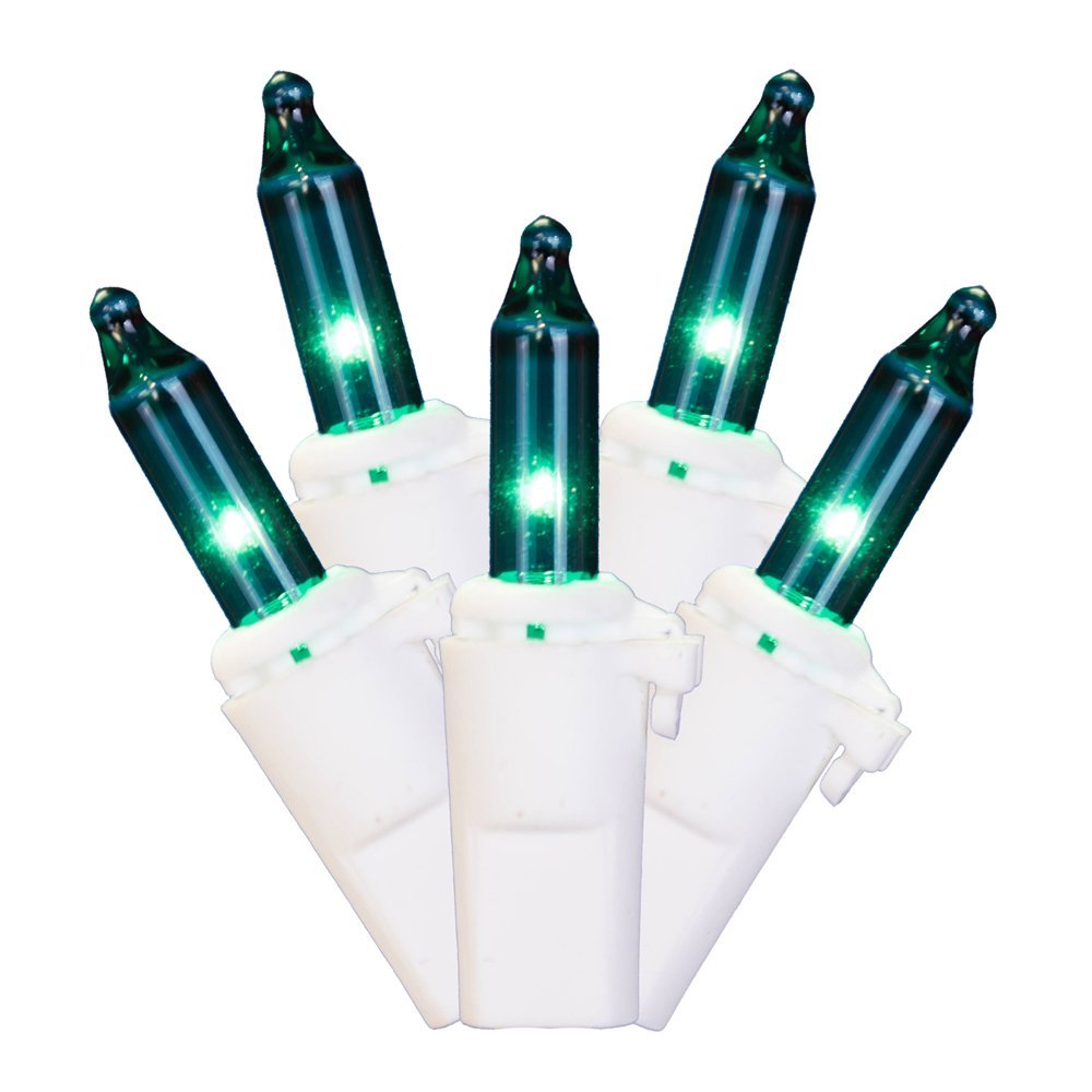 Amazon.com: Vickerman 100 Count Mini Light Set-White Wire, Teal : Home ...