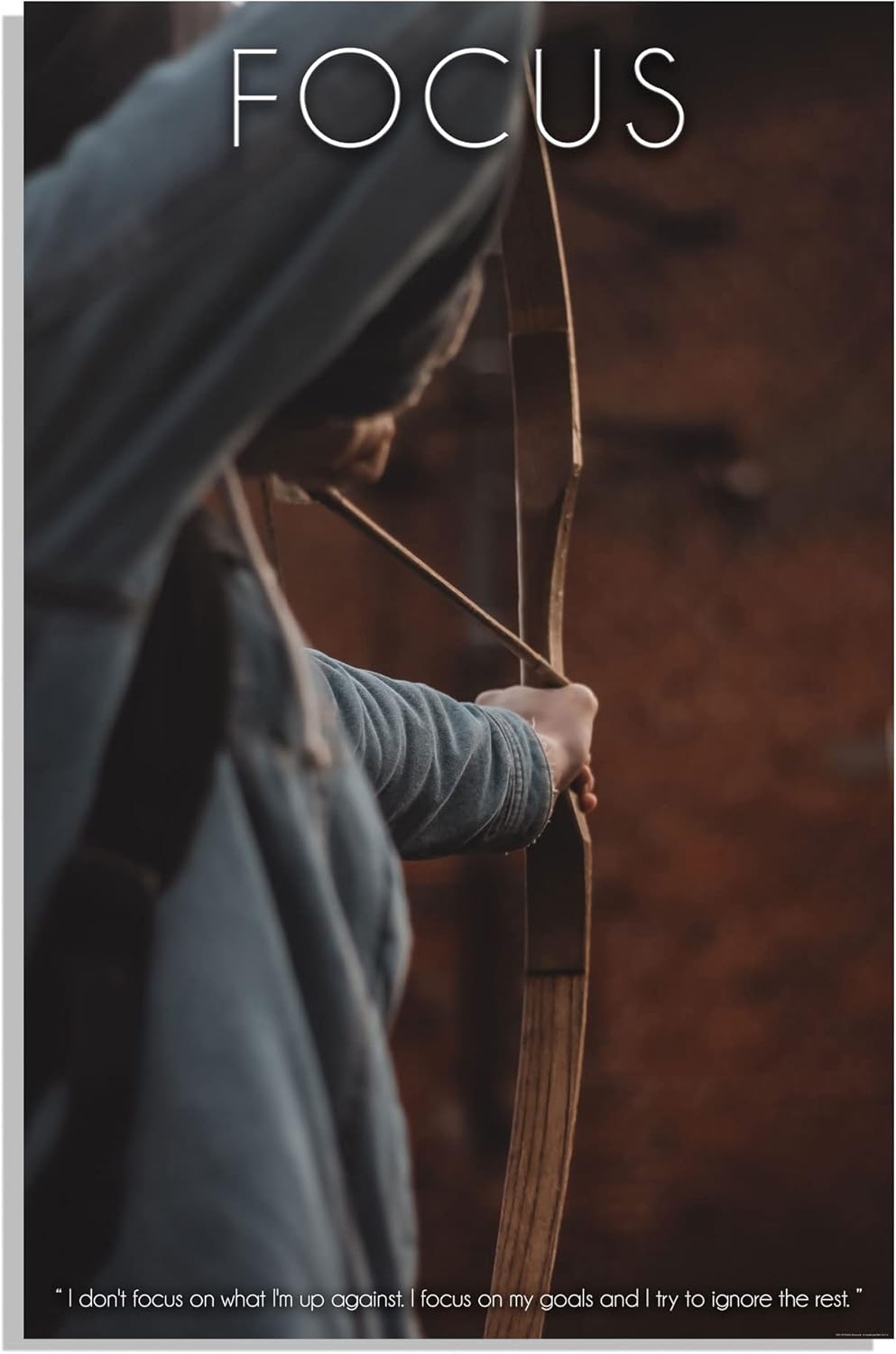 Amazon.com: Inspirational Wall Art Co. - Focus - Archery Inspiration ...