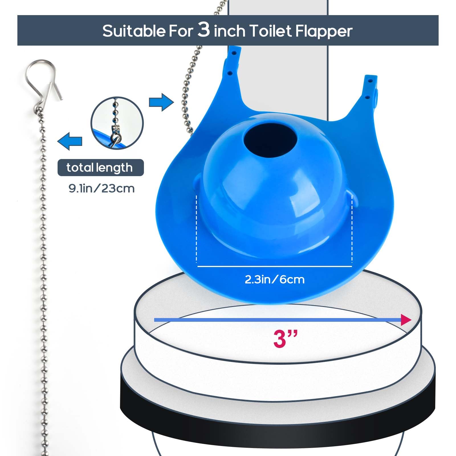 Snapklik.com : 2 Pack 3 Inch Toilet Flappers