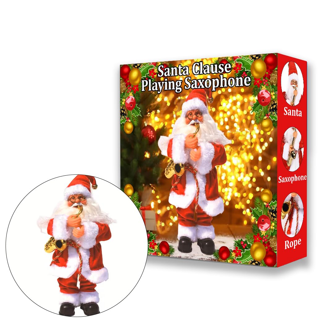 fizzytech Santa Claus Musical Doll with LED Lights | Glitter Saxophone ...
