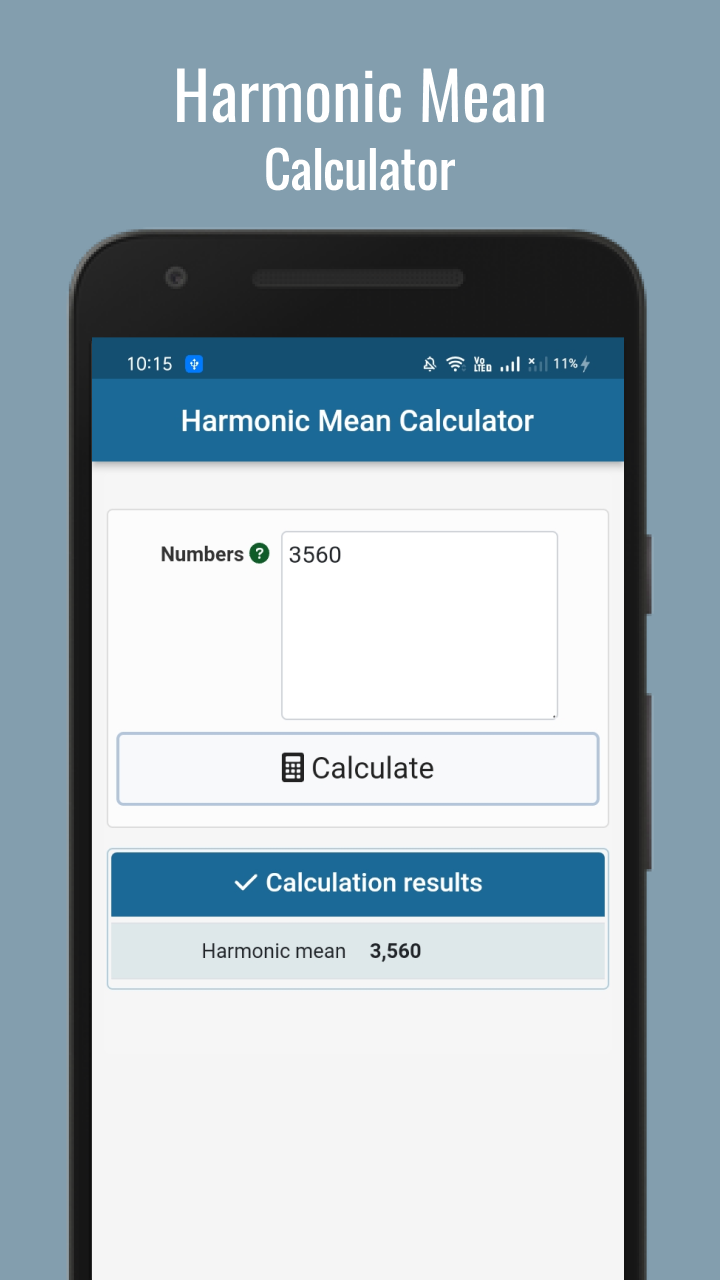 Harmonic Mean Calculator - App on Amazon Appstore